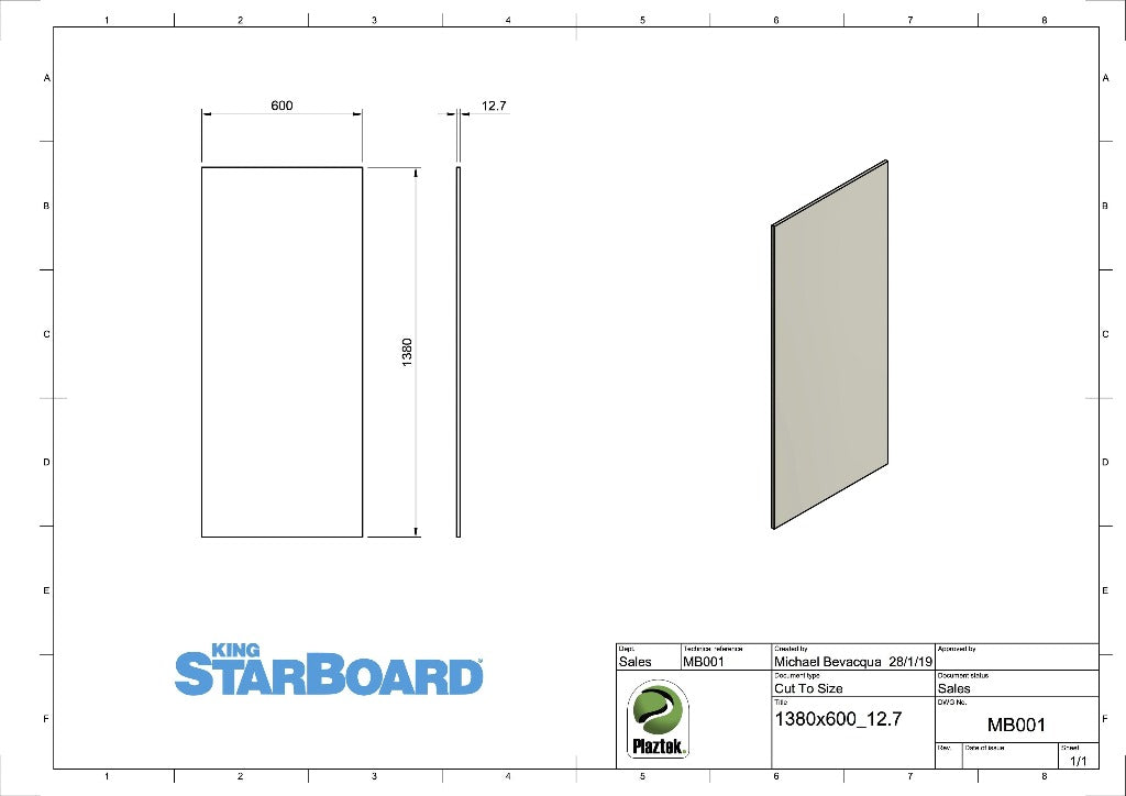 Marine Board Sheet Specialist King StarBoard®️