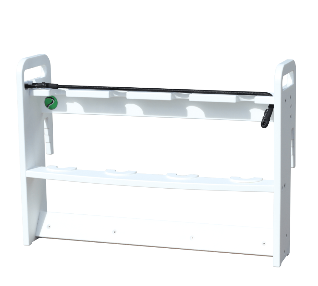 Boat Vertical Rod Storage | Hook Over White